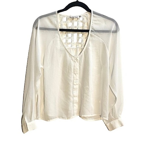 REVOLVE | Tops | Revolve Toby Heart Ginger Seethrough Blouse | Poshmark